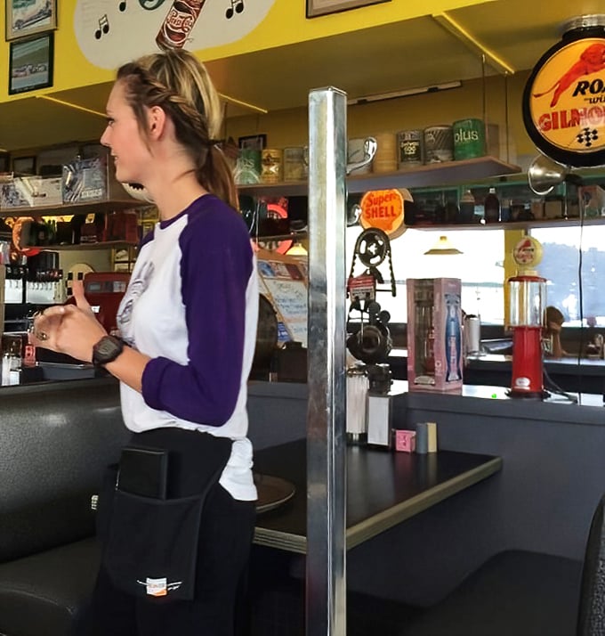 The staff moves with practiced efficiency, carrying plates of Americana to tables where memories are made one bite at a time.