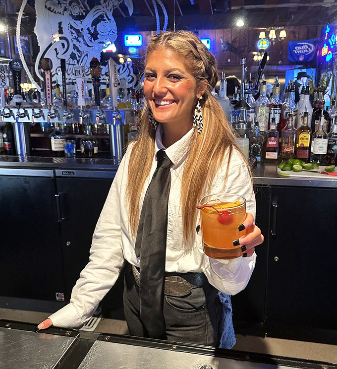 The staff brings your drinks with a smile that says, "Trust me, you're going to need this for what's coming next."