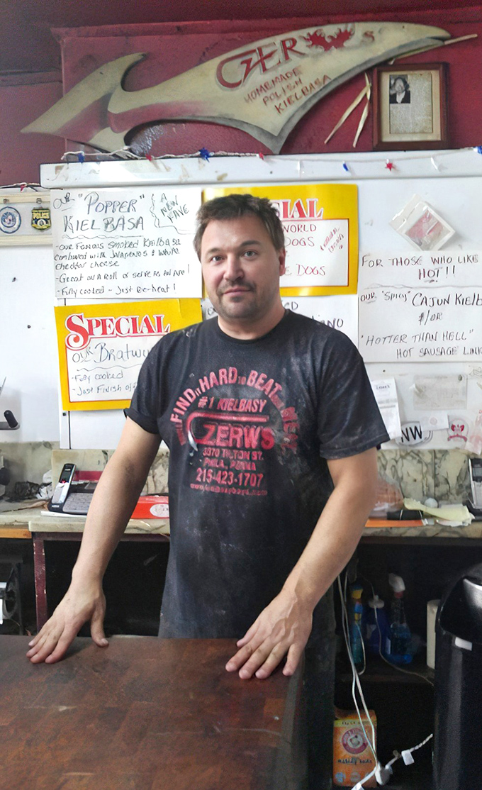 Behind every great kielbasa is someone who knows exactly what they're doing. This isn't cooking; it's edible craftsmanship.