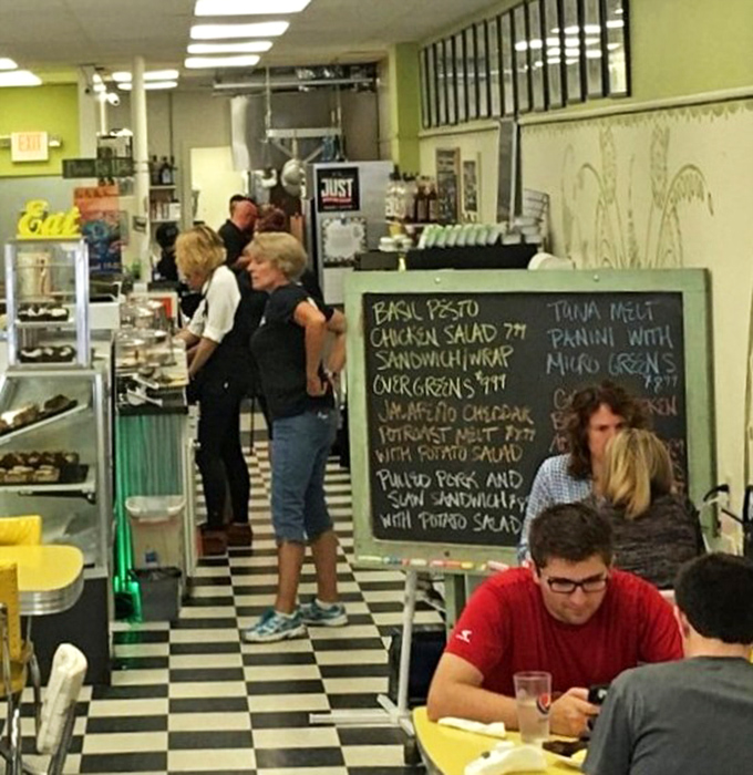 The chalkboard specials menu suggests that routine is overrated. Today's creations might not be here tomorrow, so order accordingly.