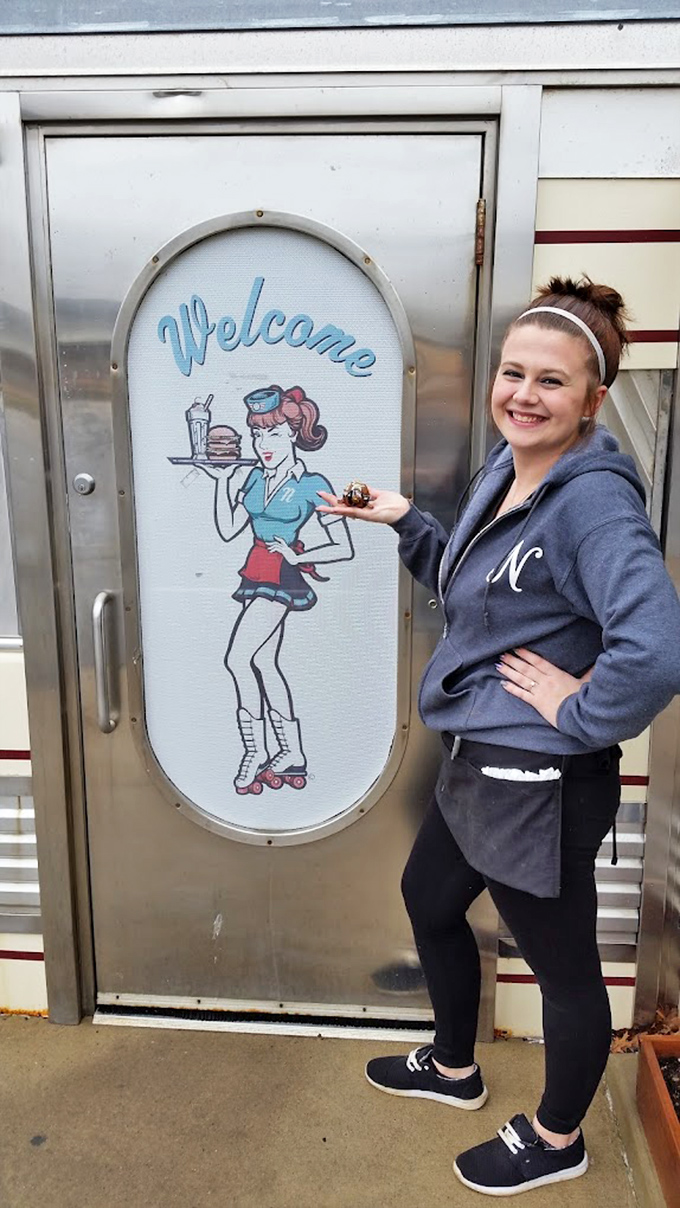 The welcome sign featuring a roller-skating waitress sets the tone &ndash; this place serves nostalgia alongside its famous home cooking.
