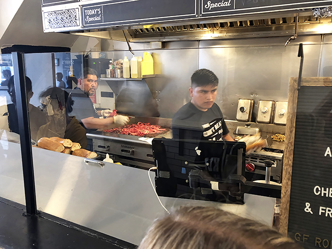 Masters at work, orchestrating the symphony of sizzle, steam, and satisfaction that has made Philly sandwiches world-famous.