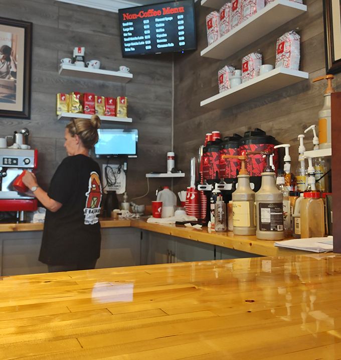 Behind every great bagel is a dedicated staff member crafting your breakfast with care and precision.