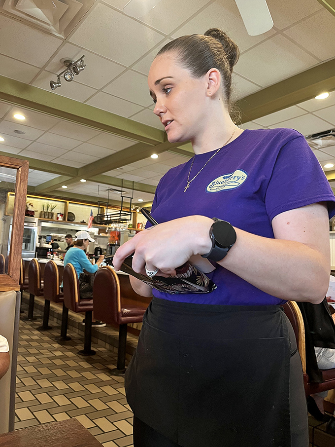 The staff moves with the efficiency of a Broadway choreographer, turning breakfast service into a well-orchestrated performance.