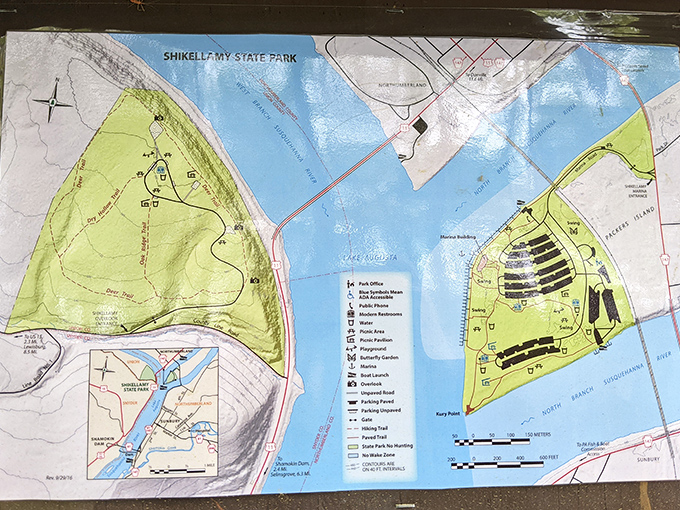 Adventure planning made easy with this detailed park map. The treasure isn't buried&mdash;it's clearly marked for all to discover.