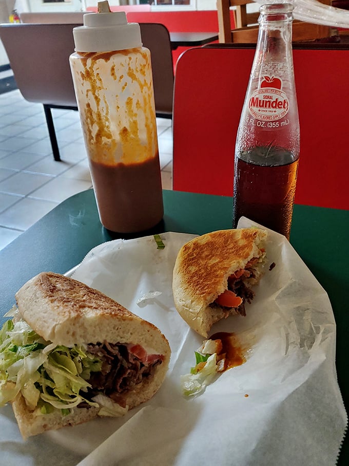 This steak torta isn't messing around. It's the sandwich equivalent of saying "I came to play" and then winning the game.