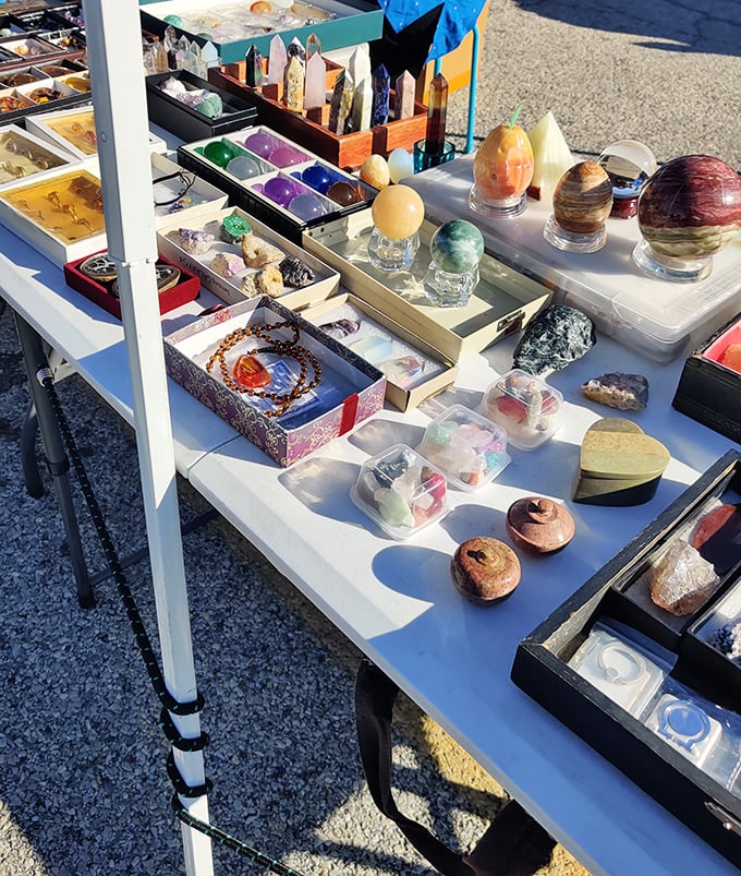 Crystal collectors find their happy place among these metaphysical treasures &ndash; each stone promising its own special energy or just looking pretty.