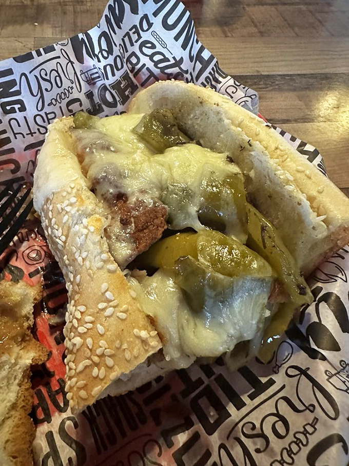 Cheese pull for the ages! The perfect ratio of meat to cheese to bread makes this sandwich worthy of its operatic namesake.