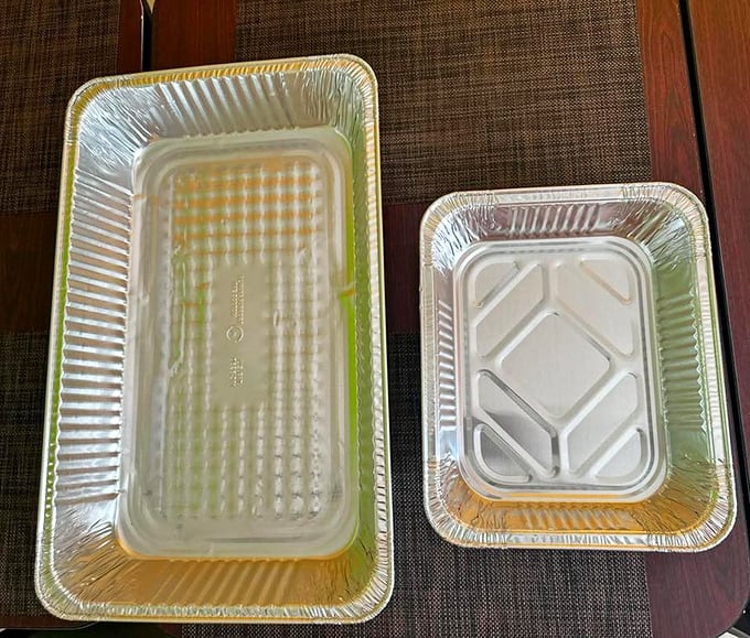 To-go containers lined up like soldiers ready for deployment. These aren't ordinary leftovers&mdash;they're tomorrow's flavor adventure waiting to happen.