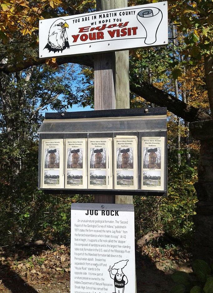 "Take a brochure, any brochure!" Martin County welcomes visitors with that quintessential small-town hospitality and eagle-adorned signage.