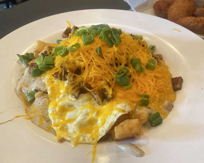 Potatoes, eggs, cheese, and green onions collide in this aptly named "Trainwreck"&mdash;a delicious disaster you'll want to experience repeatedly.