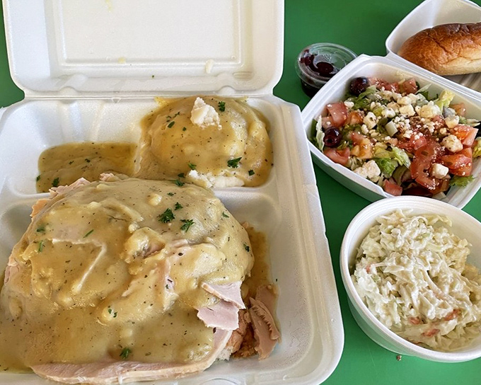 Thanksgiving without the family drama. Turkey, gravy, and all the fixings prove comfort food knows no season at Route 3 Diner.