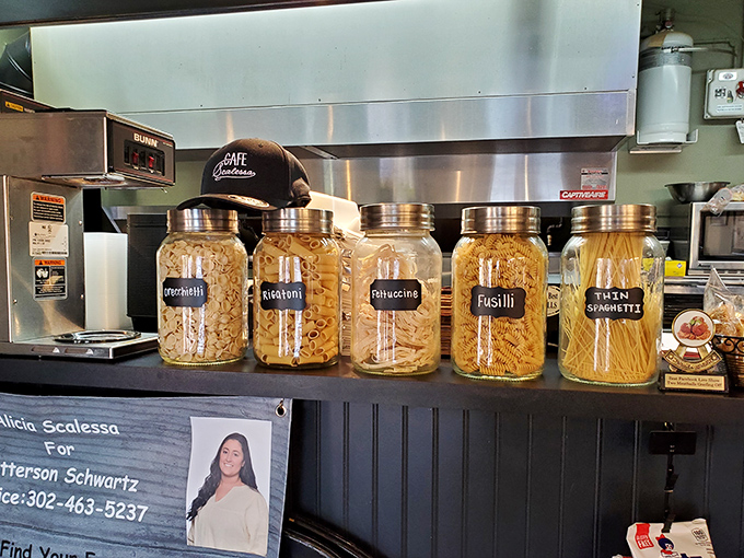 Those pasta jars aren't just storage&mdash;they're a promise. Each shape waiting for its moment to shine in a pool of Sunday gravy.