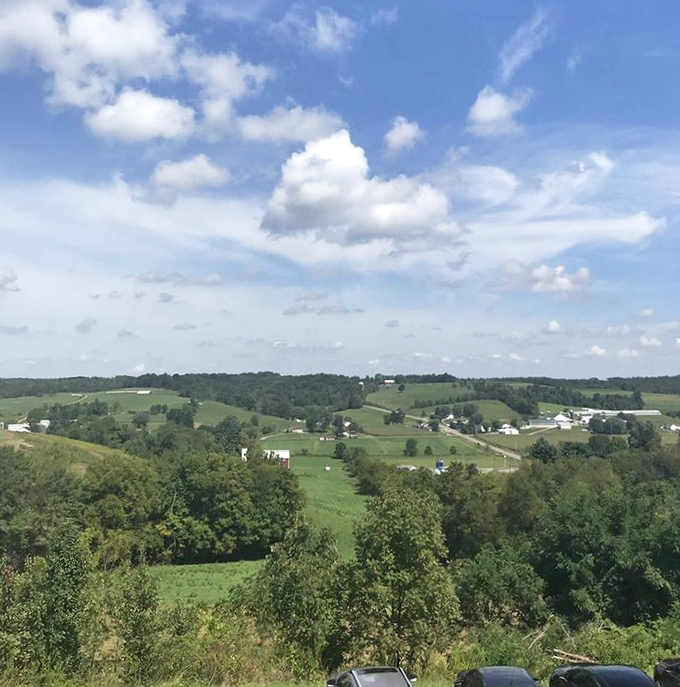 Views of Ohio's rolling hills that somehow make everything taste even better than it already does.