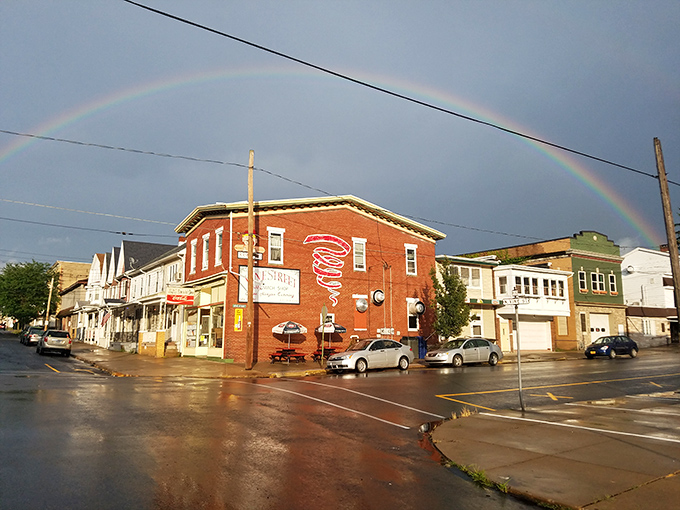 This unassuming shop front might not win architectural awards, but it represents Mount Carmel's refreshing focus on substance over style.