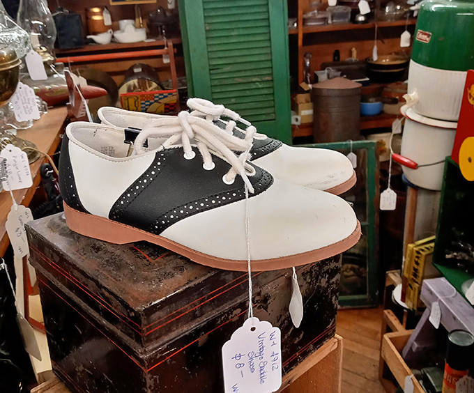Saddle shoes that danced to Elvis, walked to school uphill both ways, and still look ready for a sock hop.