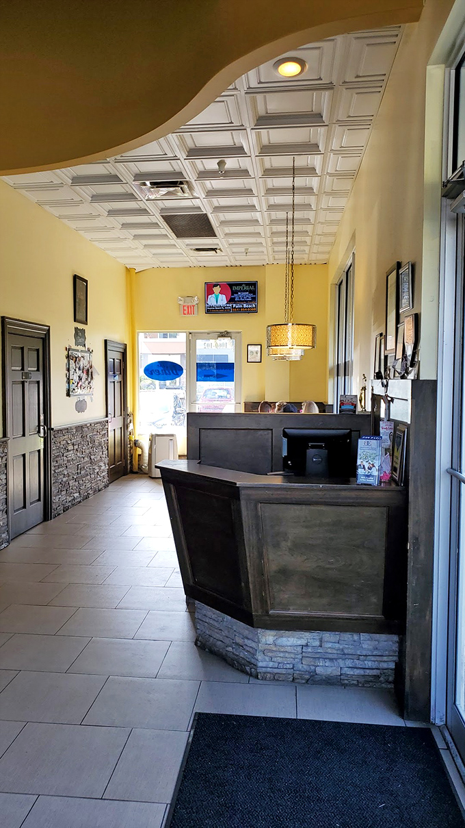 The waiting area where anticipation builds - though the incredible food makes every moment of patience worthwhile.