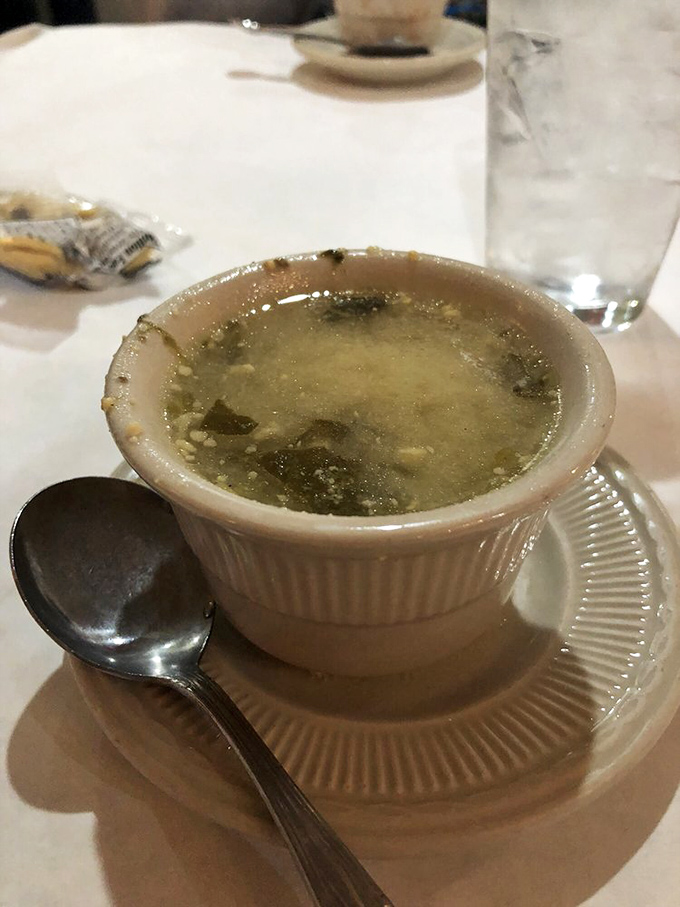 Wedding soup that looks like it could cure whatever ails you—the chicken soup of Italian grandmothers everywhere.