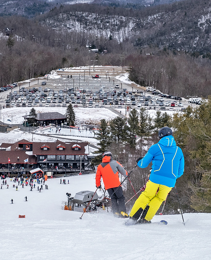 Winter wonderland with a side of adrenaline. Appalachian Ski Mountain transforms Blowing Rock into a playground for those who prefer their fun snow-covered.