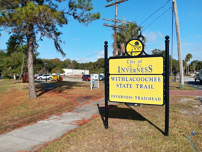 The Withlacoochee Trail sign marks the starting point for adventures that cost nothing but calories &ndash; Florida's version of the Appalachian Trail, minus the mountains.
