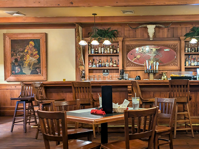 A bar that balances rustic charm with serious cocktail credentials. Those stools have heard some stories, and your evening might add another.