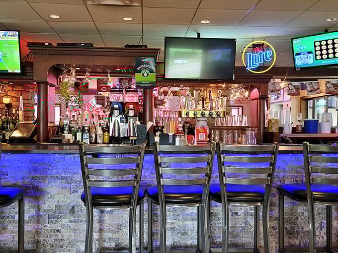 The bar at Ron's isn't just where drinks are served; it's where strangers become friends and regulars are treated like royalty.