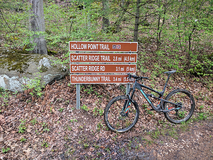 With trail names like "Thunderbunny," even the most serious mountain bikers can't help but smile between breaths.