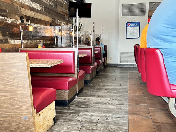 Booths that have heard more local gossip than a small-town barber shop.