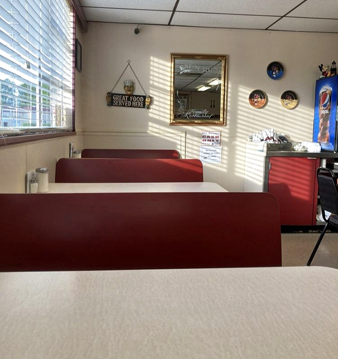 That "Great Food Served Here" sign isn't just decoration&mdash;it's truth in advertising that locals have verified thousands of times.