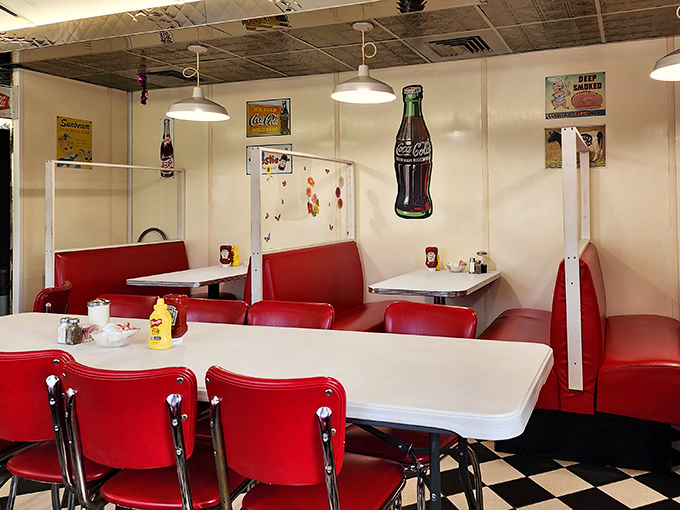 These booths have witnessed first dates, family reunions, and countless Sunday morning recoveries. If vinyl could talk, what stories these seats would tell.