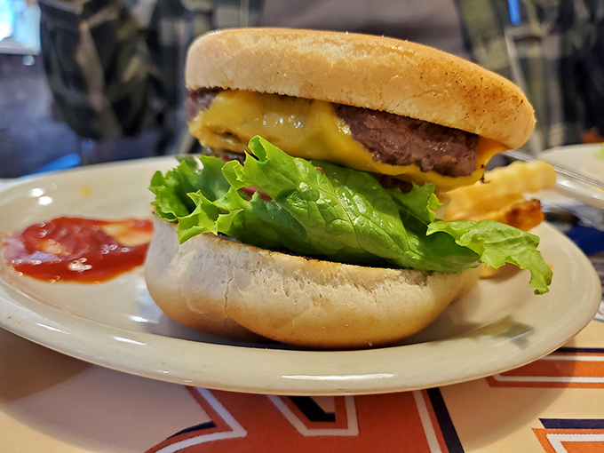 A burger that doesn't need a fancy name or artisanal pretense&mdash;just honest beef meeting honest bread in perfect harmony.
