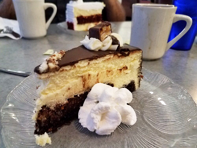 A slice of cake that understands the importance of balance&mdash;chocolate, vanilla, and whipped cream in perfect proportion. Coffee mandatory.