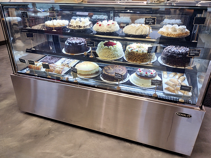 A dessert case that should come with a warning label: "May cause spontaneous childhood memories and involuntary sighs."