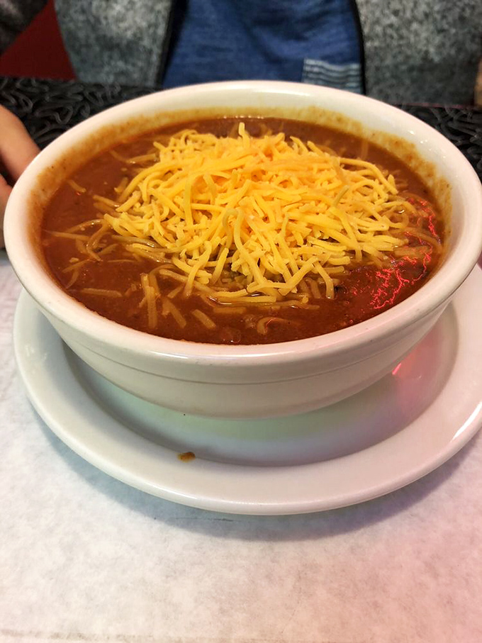 Hearty chili that warms you from the inside out, proving that comfort food knows no seasonal boundaries.