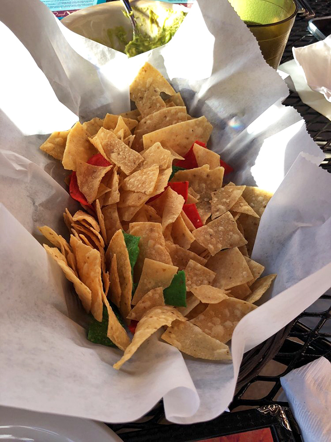 These aren't just chips—they're crunchy vehicles designed specifically for transporting guacamole to your face with maximum efficiency and minimal dripping.