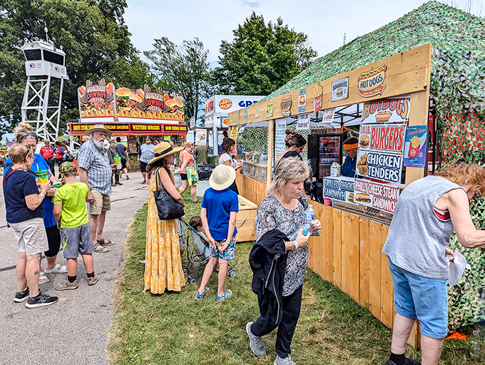 Festival food stands prove that sometimes the best meals come from temporary kitchens with hand-painted signs and cash-only policies.