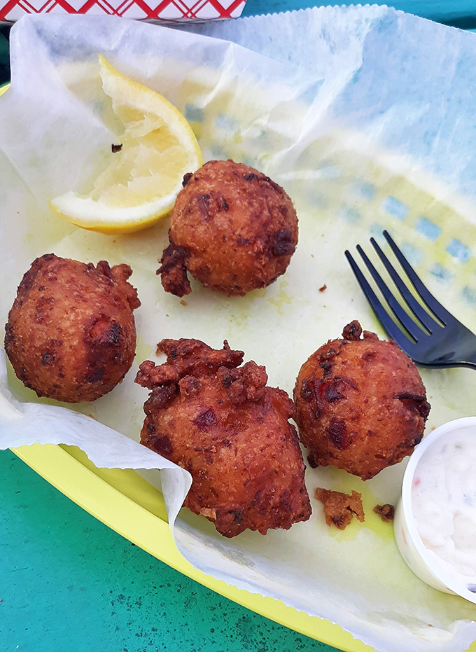 These conch fritters are Florida on a plate &ndash; golden-brown, crispy exterior giving way to a tender center that captures the essence of coastal cuisine.