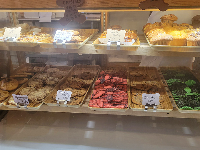Cookie heaven exists, and it's behind this glass. From chocolate chip to colorful Italian specialties, Carmen's sweet treats demand to be paired with coffee.