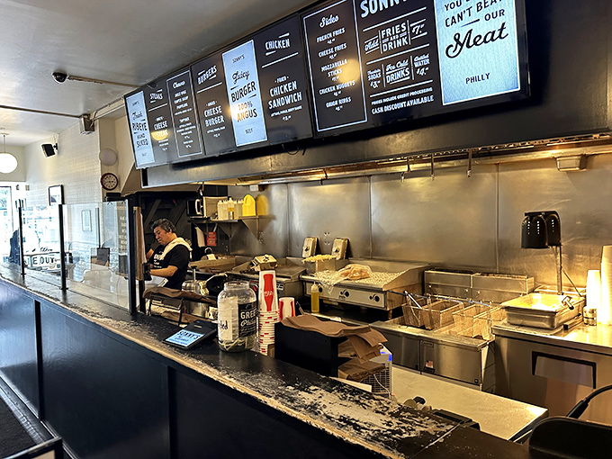 Behind the counter is where the magic happens&mdash;the sacred space where Philadelphia's signature sandwich comes to life.