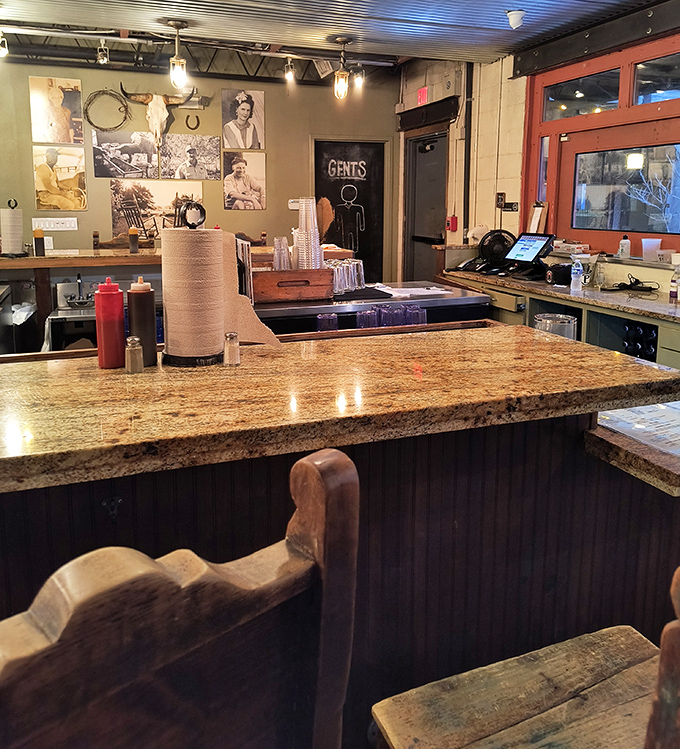 The counter where dreams come true and diets go to die. That roll of paper towels isn't decorative &ndash; it's essential equipment for proper barbecue enjoyment.