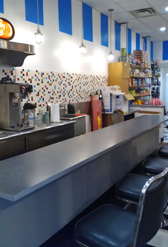 Counter seating invites you to savor your selections while plotting which treats to try on your inevitable return visit.