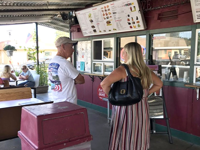 The anticipation builds as customers wait their turn for what might be California's best-kept burger secret.