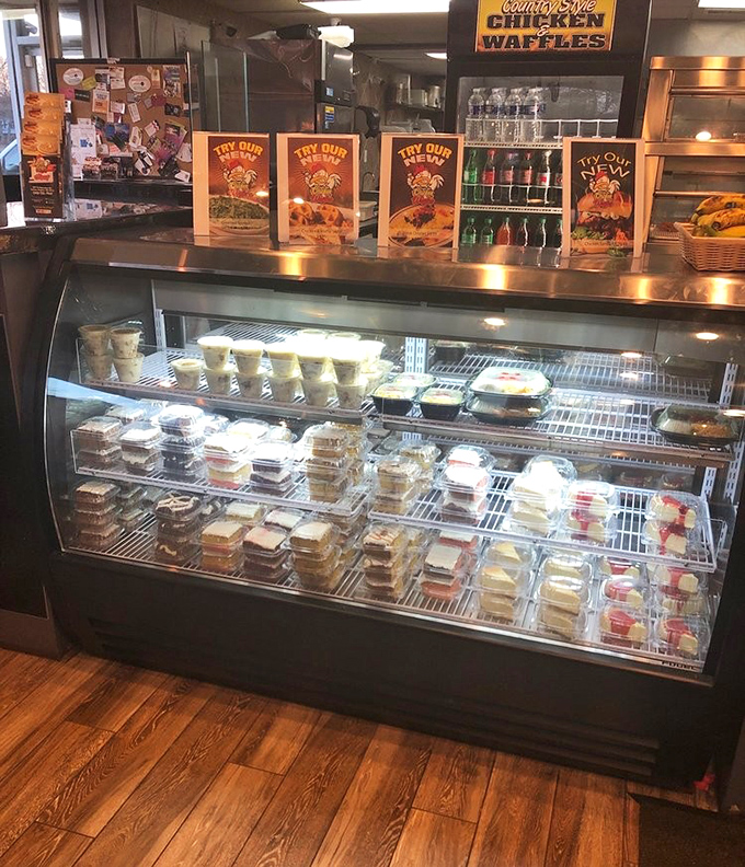 A dessert case that tests your willpower and inevitably wins. Each container holds a sweet promise that's impossible to refuse after one glance.