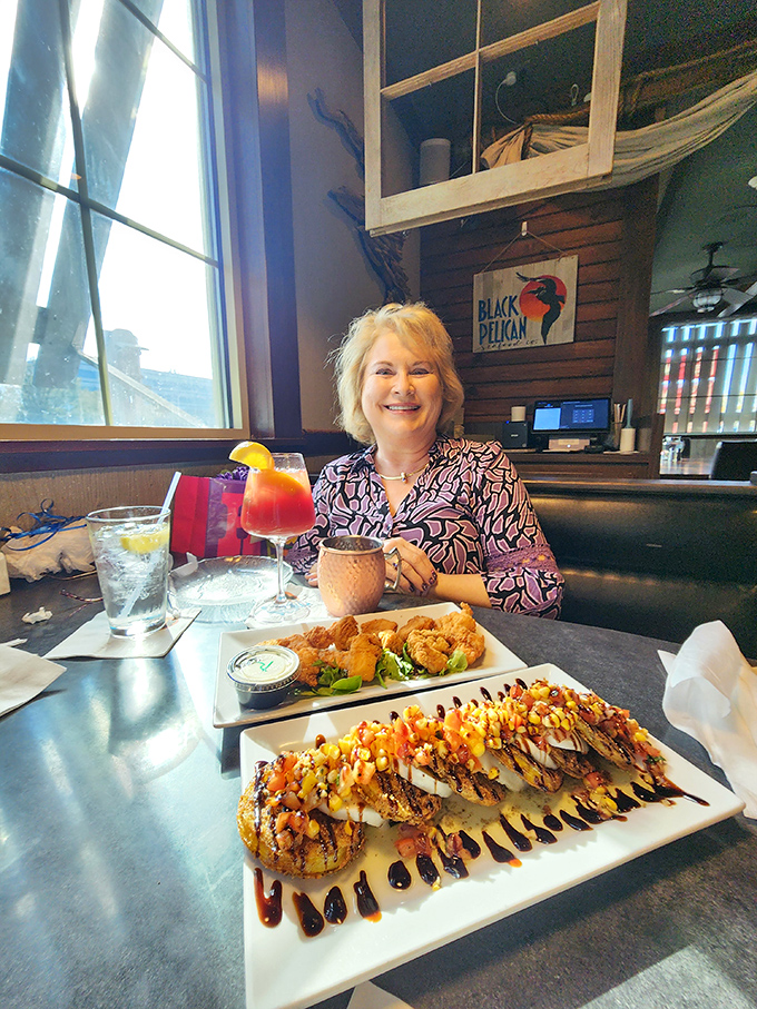When your food presentation is this beautiful, even your drink pauses to admire it. That colorful dish deserves its own Instagram account.