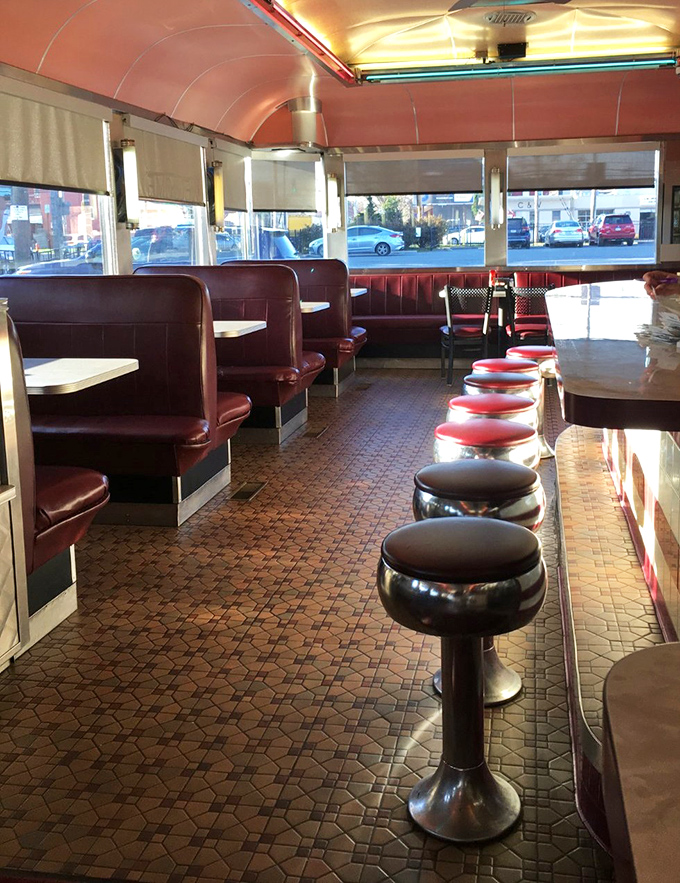 Red vinyl booths and chrome stools await their next patrons, like old friends ready to catch up on all the gossip you've missed.