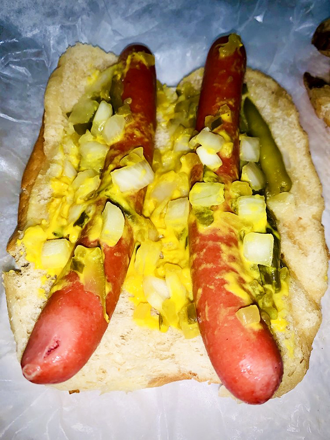 Double trouble wrapped in a poppy seed bun &ndash; because sometimes more is more.