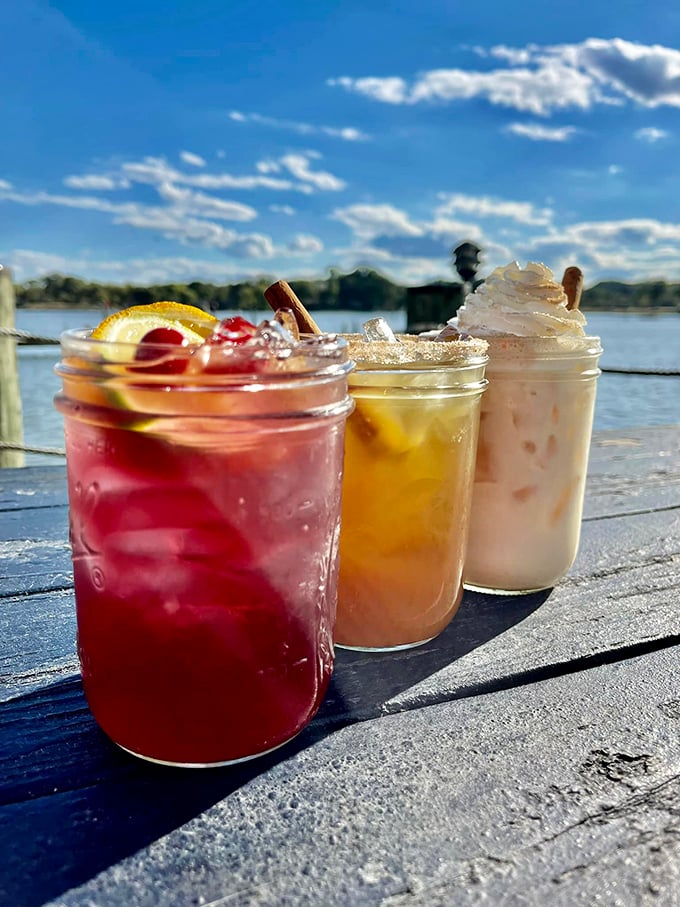 Waterfront cocktails that taste even better than they look&mdash;and they look spectacular. That view turns every sip into a mini-vacation for your taste buds.