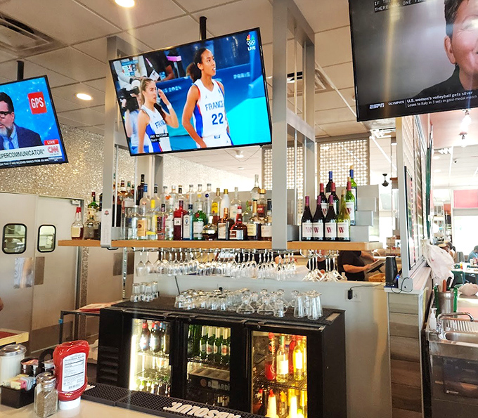 The bar doesn't just serve drinks&mdash;it offers liquid therapy with a side of sports entertainment.