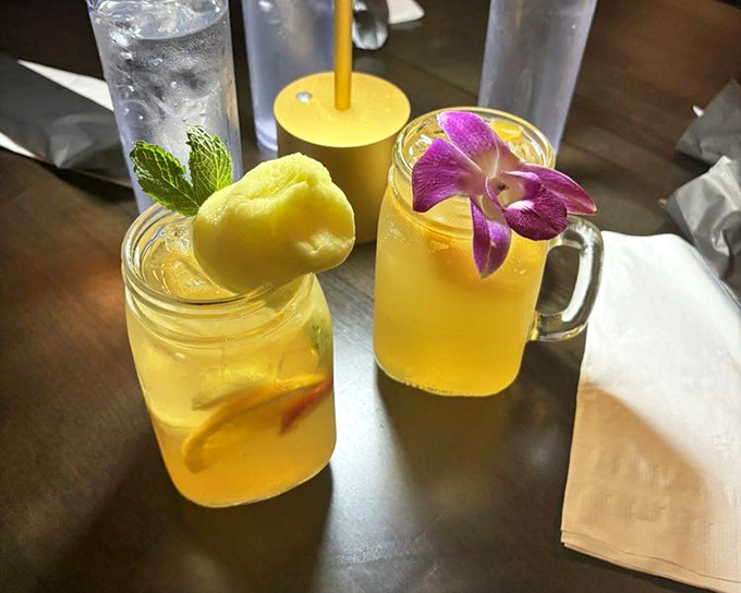 These drinks aren't just beverages&mdash;they're tropical vacations in glassware, complete with their own flower leis.