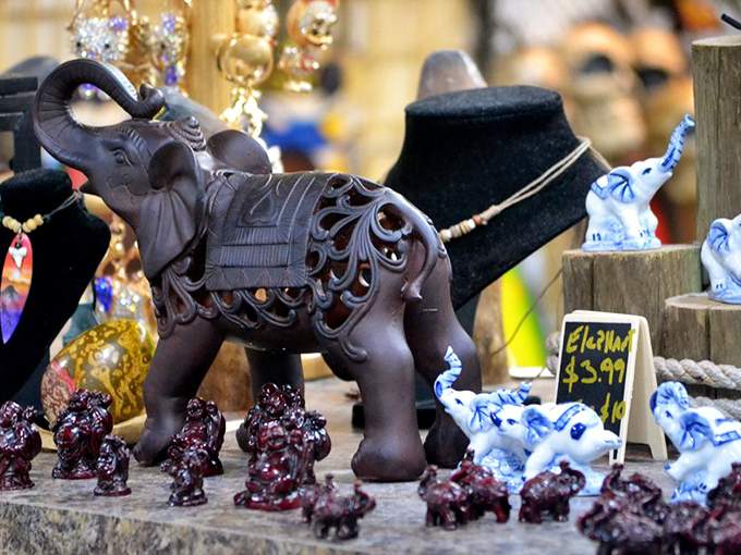 These carved elephants carry more than decorative detail&mdash;they transport a piece of global craftsmanship directly to Florida living rooms.